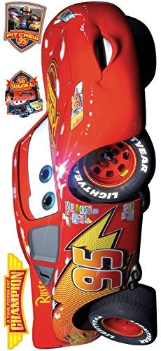 RoomMates RMK1518GM Disney Pixar Cars Lightning McQueen Peel and Stick Giant Wall Decal 16 inch x 38.5 inch