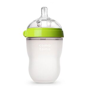 Comotomo Baby Bottle, Green, 8 Oz (Pack of 1)