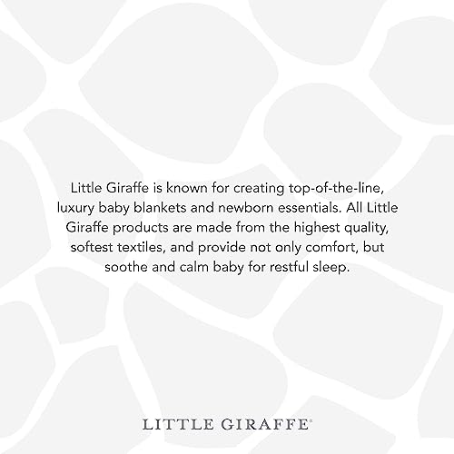 Little Giraffe Baby Blanket - Luxe Soft Blanket with Satin Trim - Baby Stroller Blanket - Newborn Baby Essentials & Baby Gifts - 29x35" - Pink