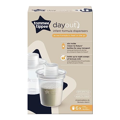 Tommee Tippee Closer to Nature Baby Bottle Formula Dispensers – 6 Count