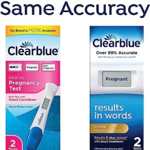 Clearblue Digital Pregnancy Test with Smart Countdown, 2 Count