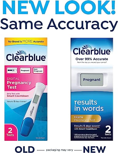 Clearblue Digital Pregnancy Test with Smart Countdown, 2 Count