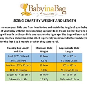 BABYINABAG Summer Model Baby Sleeping Bag and Sack, Plush Minky Dot, 1.25 Tog for Infants and Toddlers (Large (22 mos - 3T))