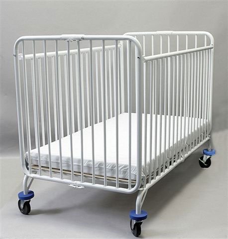 LA Baby Full Size Metal Folding Crib