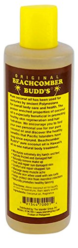 Hawaiian Beachcomber Budd's Pure Scented Coconut Oil 8 Ounce