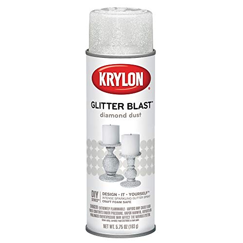 Krylon K03804A00 Glitter Blast Glitter Spray Paint for Craft Projects, Diamond Dust, 5.75 oz