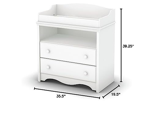 South Shore Heavenly Collection Changing Table, Pure White