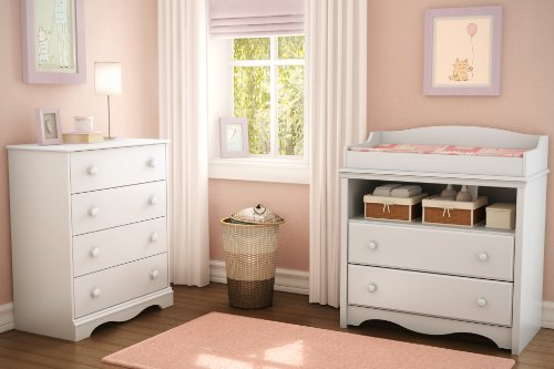 South Shore Heavenly Collection Changing Table, Pure White