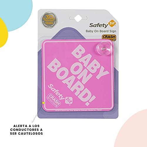 Safety 1st Baby On Board Sign, Pink