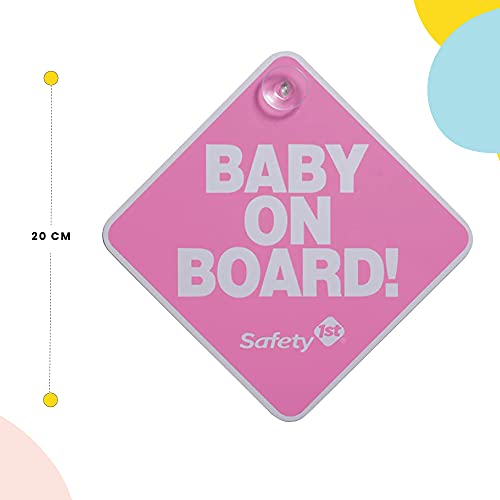 Safety 1st Baby On Board Sign, Pink