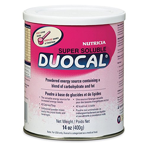 Duocal - High Calorie Super Soluble Powder, Medical Food - Unflavored, 14.1 Oz Can