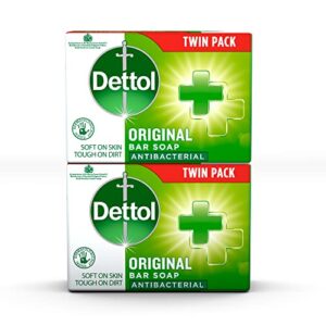 dettol anti bacterial original soap 100g twin pack dermatologically tested