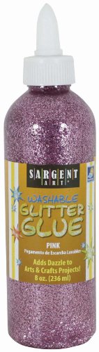 Sargent Art 22-1929 8-Ounce Pink Washable Glitter Glue