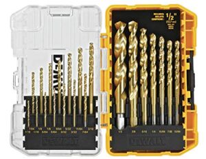 dewalt titanium nitride drill bit set, 21-piece (dw1342)