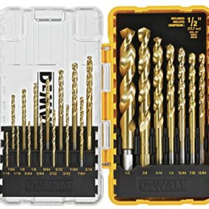 DEWALT Titanium Nitride Drill Bit Set, 21-Piece (DW1342)