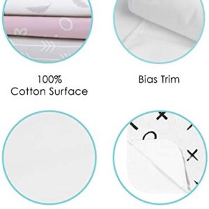 Kushies Deluxe Waterproof Changing Pad Liners - 20 x 30 inches Baby Changing Table Liners - Baby Changing Pads - Diaper Changing Flat Liner Pad Waterproof Portable (White)