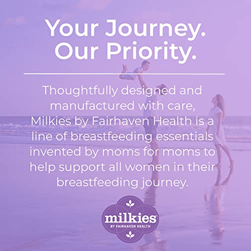 Fairhaven Health Milkies Milk-Saver, Milk Catcher for Breastmilk, Shell to Collect Leaking Breastmilk, Collector Cup for Nursing & Breastfeeding, Saves Up to 2 Ounces of Leaking Liquid Gold, Silicone-Free