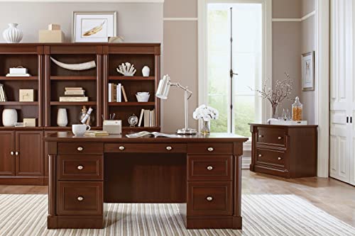 Sauder Palladia Executive Desk, Select Cherry finish