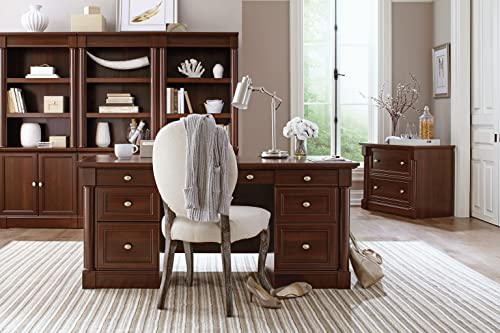 Sauder Palladia Executive Desk, Select Cherry finish