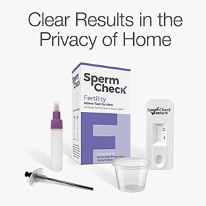 Spermcheck Fertility Home Test Kit for Men- Shows Normal or Low Sperm Count- Easy to Read Results-Convenient, Accurate, Private