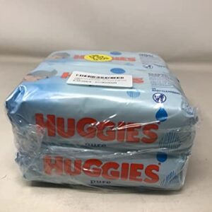 Huggies Pure Baby Wipes 56 Count (Pack of 4) 224 Wipes Total