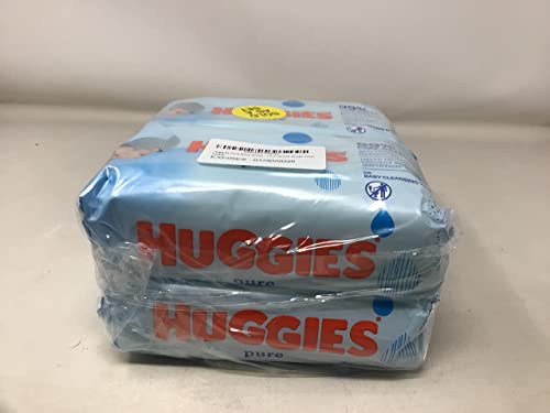 Huggies Pure Baby Wipes 56 Count (Pack of 4) 224 Wipes Total