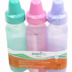 Evenflo 3 Count Classic Light Tint Nurser, 8 Ounce