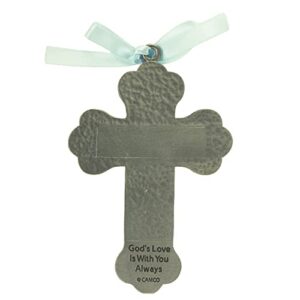 Cathedral Art CM6 Baby Boy Cross Crib Medal, 3-Inch High