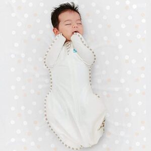 Love To Dream Swaddle UP, Organic, Cream, Medium, 13-19 lbs., Dramatically Better Sleep, Allow Baby to Sleep in Their Preferred arms up Position for self-Soothing, snug fit Calms Startle Reflex