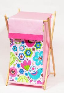 bacati - botanical sanctuary multicolor pink hamper