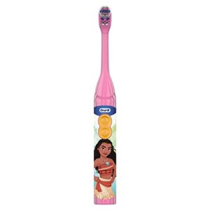 Oral-B Kid's Battery Toothbrush featuring Disney's Princess characters, Soft Bristles, for Kids 3+