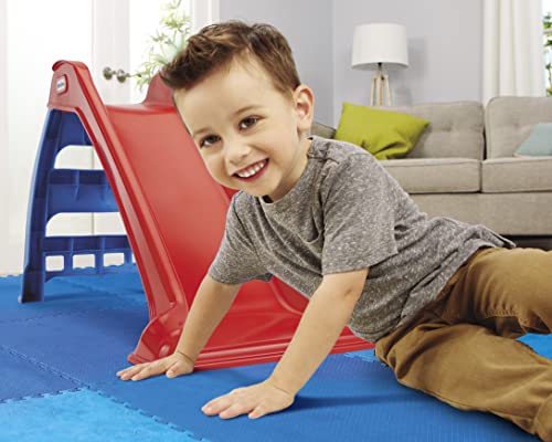 Little Tikes First Slip And Slide, Easy Set Up Playset for Indoor Outdoor Backyard, Easy to Store, Safe Toy for Toddler,Kids (Red/Blue), 39.00''L x 18.00''W x 23.00''H