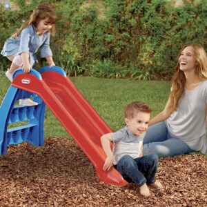 Little Tikes First Slip And Slide, Easy Set Up Playset for Indoor Outdoor Backyard, Easy to Store, Safe Toy for Toddler,Kids (Red/Blue), 39.00''L x 18.00''W x 23.00''H