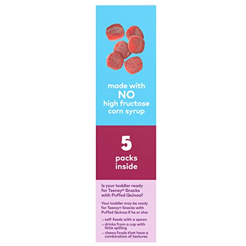 Plum Organics | Teensy Fruit Snacks | Organic Toddler & Kids Snacks | Berry | 0.35 Ounce Snack (40 Total) Packaging May Vary