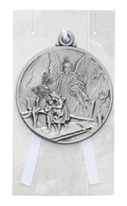 1 x mcvan inc. guardian angel crib medal 2-3/4" overall length - décor gift religious pw12-ga-mcvan