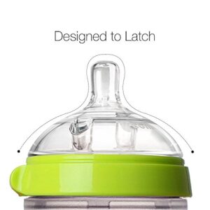 Comotomo Baby Bottle, Green, 8 oz (2 Count)