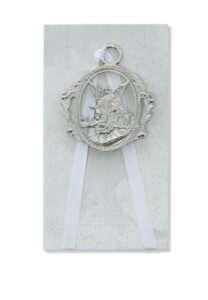 guardian angel crib medal whit