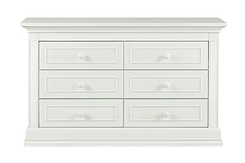 Baby Cache Montana 6 Drawer Dresser In Glazed White