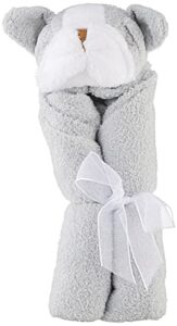 angel dear grey bulldog blankie