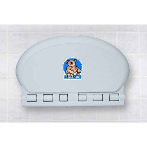 Koala Kare KB208-01 Changing Station, 34" x 21" Horizontal Oval Surface Mounted - Gray