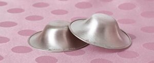 silverette the original silver nursing cups, silverettes metal nipple covers for breastfeeding, nursing shield, 925 silver nipple cover guards, soothe and protect sore nipples -made in italy