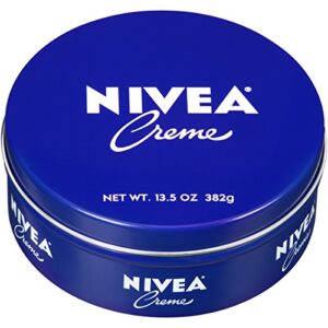 nivea creme body, face and hand moisturizing cream, 13.5 oz tin