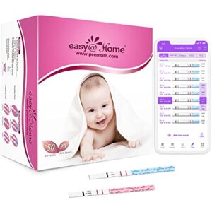 easy@home 50 ovulation test strips and 20 pregnancy test strips combo kit, (50 lh + 20 hcg)-package may vary