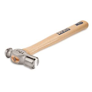 ESTWING Ball-Peen Hammer - 12 oz Metalworking Tool with Forged Steel Head & Hickory Wood Handle - MRW12BP