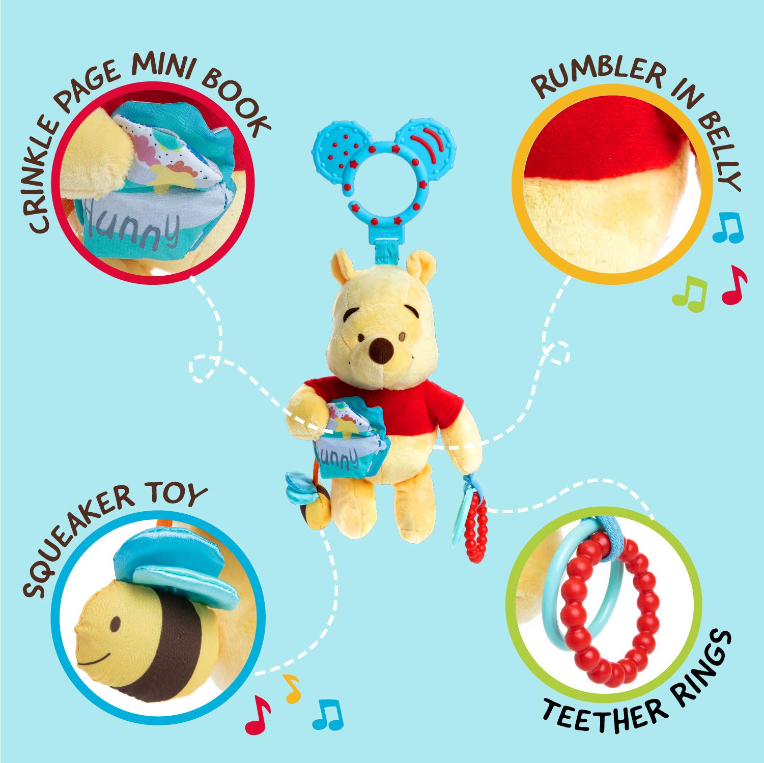 KIDS PREFERRED Disney Baby Winnie The Pooh On The Go Activity Toy