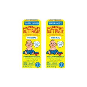 boudreaux's butt paste diaper rash ointment original 2 oz (pack of 2)