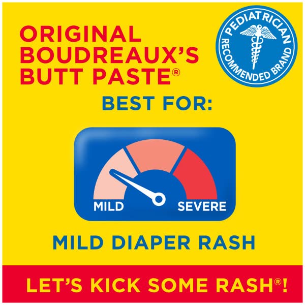 Boudreaux's Butt Paste Diaper Rash Ointment Original 2 oz (Pack of 2)