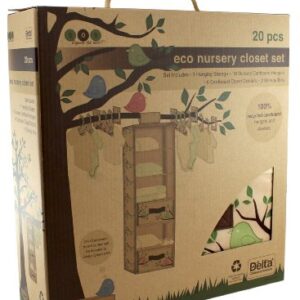 DELTA Eco Nursery Closet Set 20-Pieces - Green