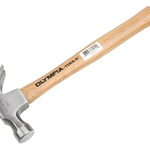 Olympia Tools Claw Hammer, 60-014, 8 Ounce,Silver