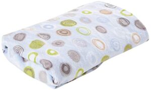 summer ultra plush changing pad cover, blue swirl